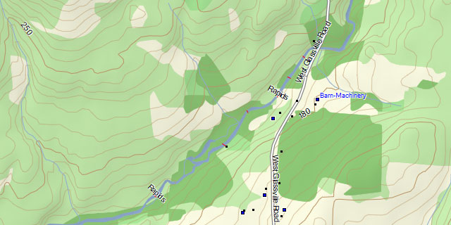 TOPO New Brunswick map for Garmin GPS including contour lines of New ...